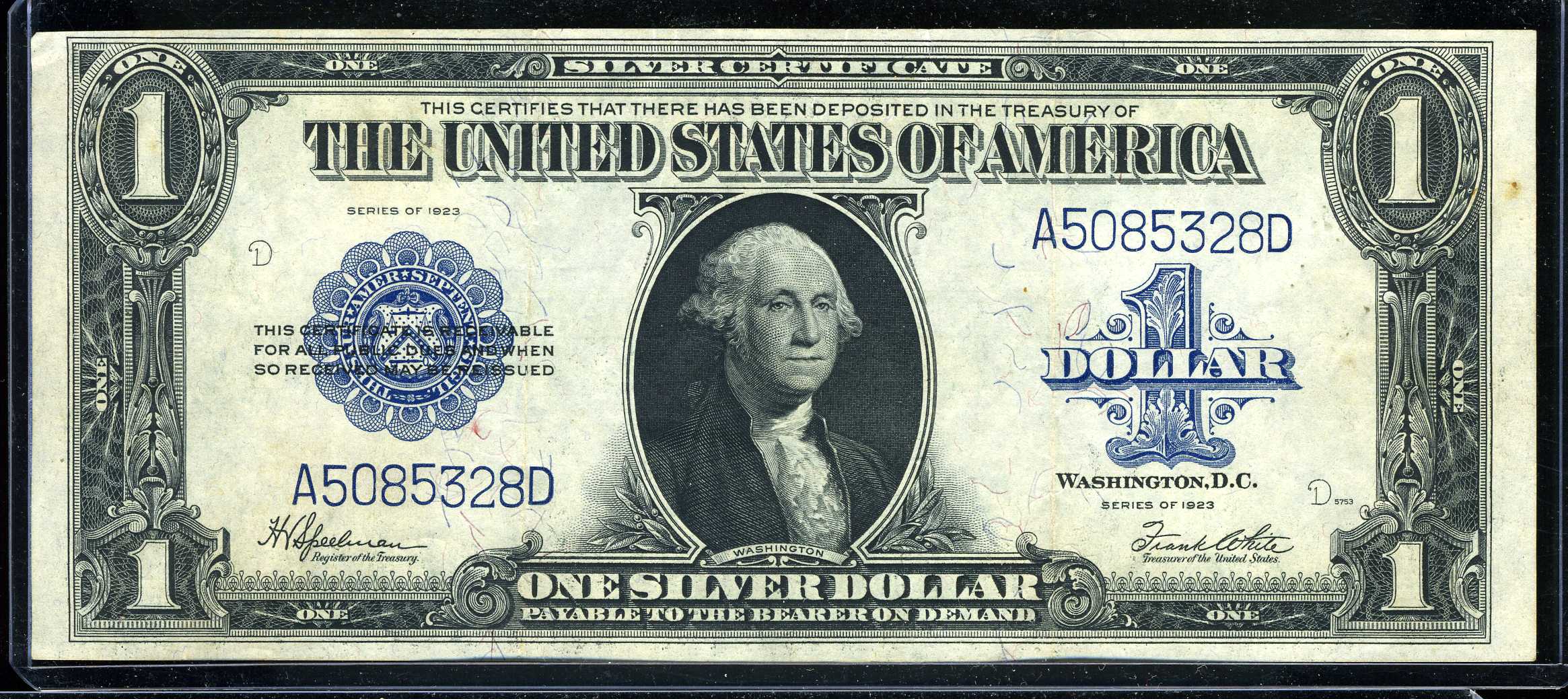 Silver Certificates: Large Size, Series 1923