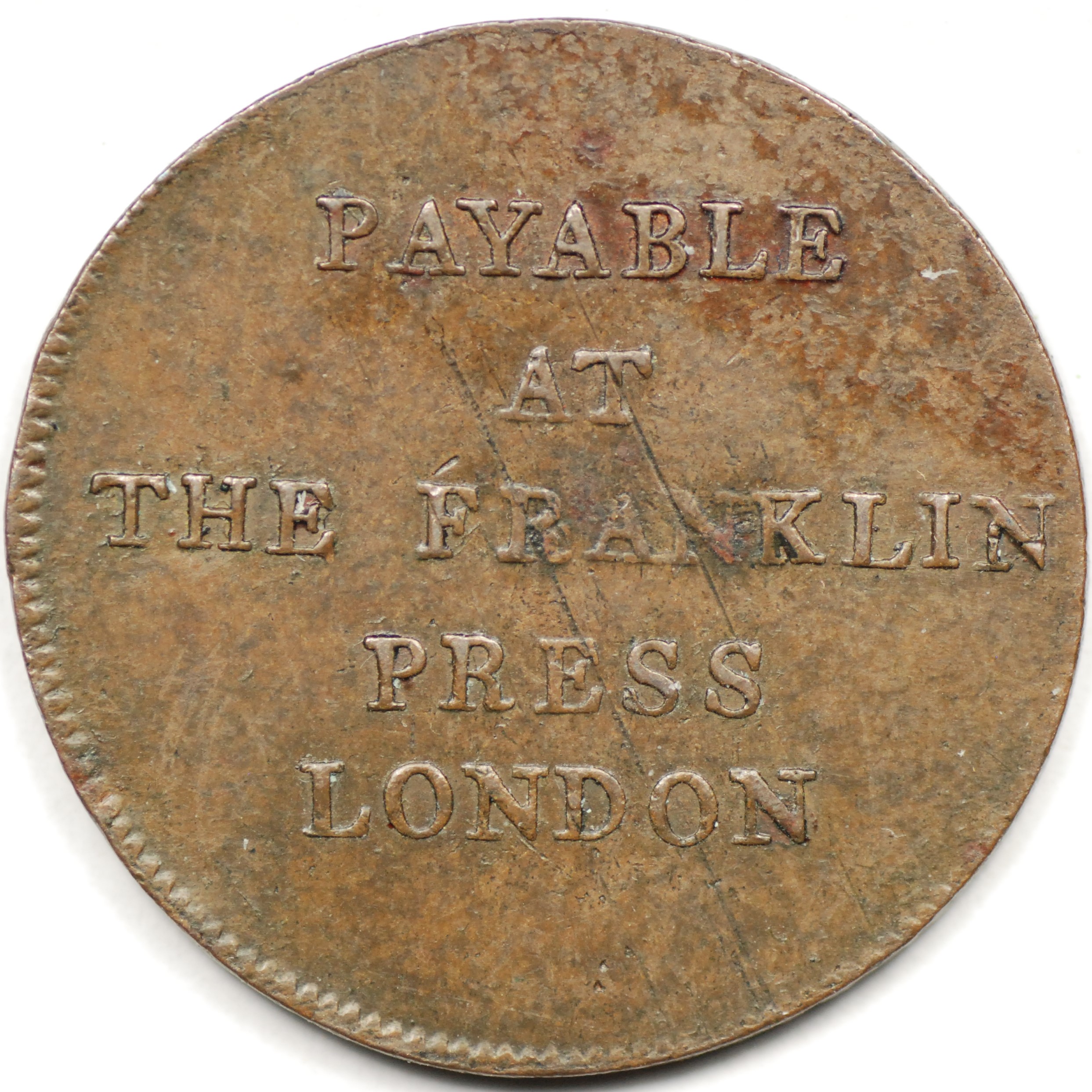 Colonial Coinage - Franklin Press Tokens