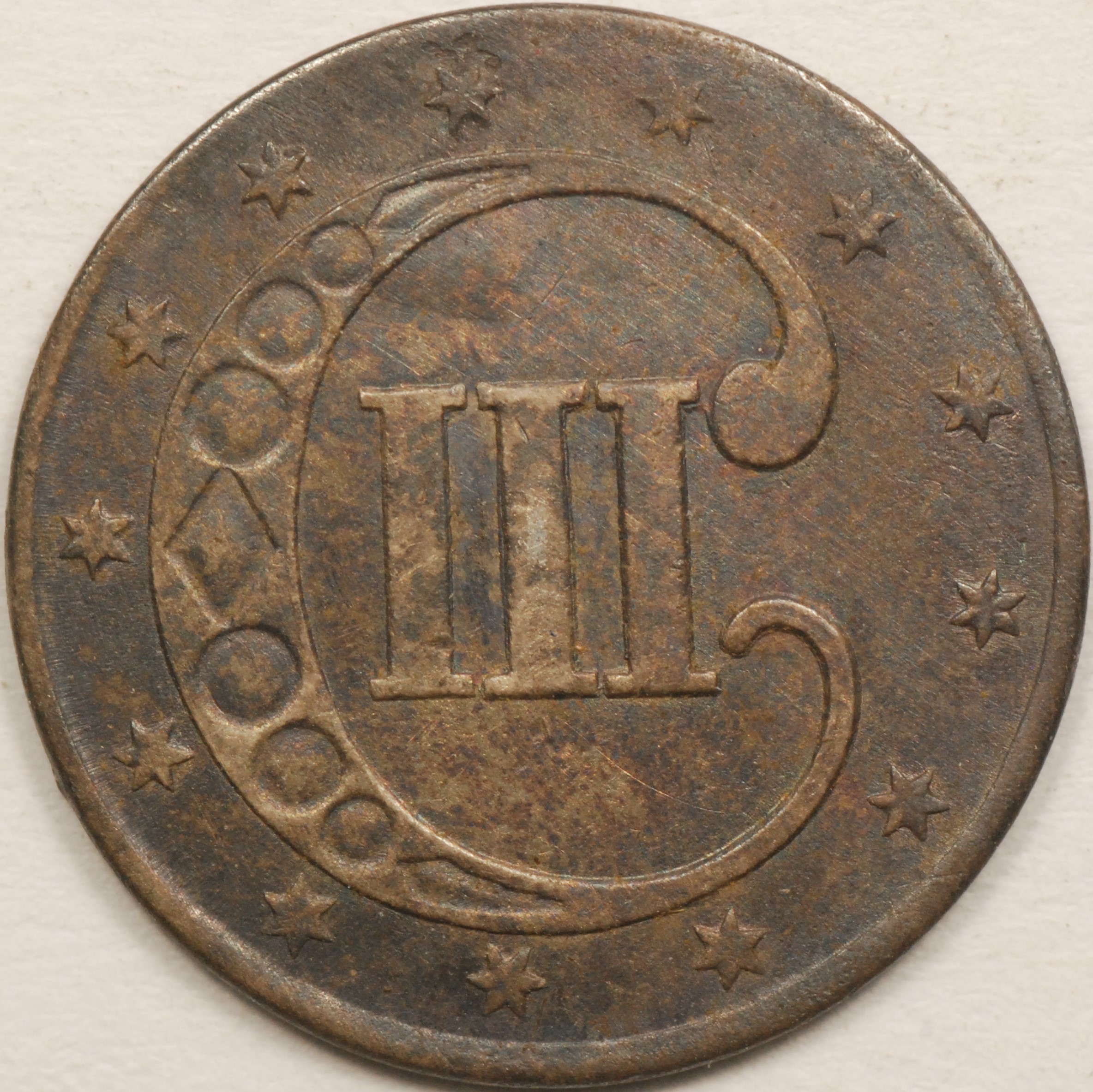 Silver Three Cent Pieces - Type 1, 1852